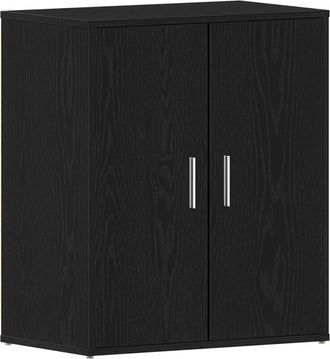 vidaXL Vidaxl - Meuble à chaussures avec étagère Chêne noir 60 x 35 x 70 cm