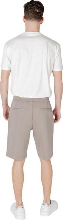 A|X Armani Exchange Cotton Blend Bermuda Shorts - Brown