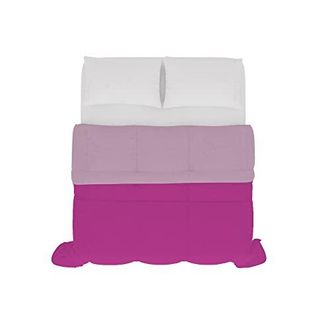 Italian Bed Linen SOGNI E CAPRICCI Sommerdecke, zweifarbig, Flieder/Fuchsia, 250 x 200 cm