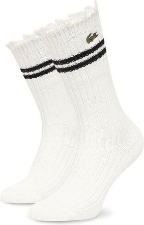 Lacoste Lange Socken RA7788 Wei&szlig;