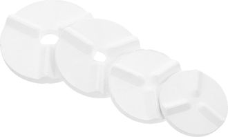 TOPBATHY 4st&uuml;cke Brennofenmatte aus Aluminiumoxid Runde Antihaftmatten f&uuml;r Keramikbrennofen Isolierungsmatte f&uuml;r Glasur und Tonkunstprojekte Ersatz f&uuml;r T&ouml;pfero