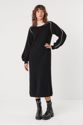 SKFK Damen vegan Kleid Larraitz Schwarz