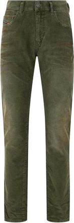Diesel Homme, Jeans, Vert, Taille: W28 Pantalon en velours c&ocirc;tel&eacute;
