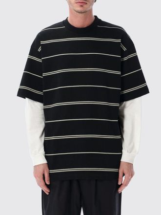 Comme Des Gar&ccedil;ons T-shirt &agrave; rayures en coton &agrave; manches longues double &eacute;paisseur