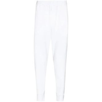 Dsquared2 Iconic Wei&szlig;e Baumwoll-Sweathose - - Trousers - Herren - Wei&szlig; - XL