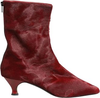 Dolce & Gabbana Femme, Chaussures, Rouge, Taille: 39 EU Bottines Mi-Mollet