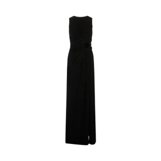 Sportmax Damen, Kleider, Schwarzk, LGr&ouml;&szlig;e