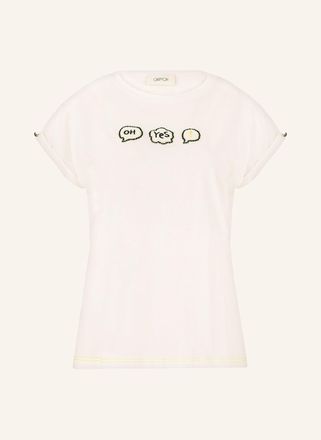 Cartoon Cartoon T-Shirt Mit Schmucksteinen weiss