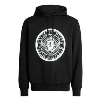 Balmain Bedruckter Hoodie - - Sweatshirts & Hoodies - Herren - Schwarzk - S