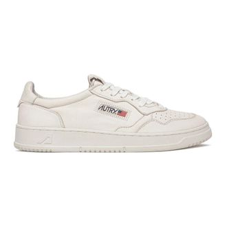 Autry Femme, Chaussures, Blanc, Taille: 38 EU Baskets en Cuir Blanc pour Femmes