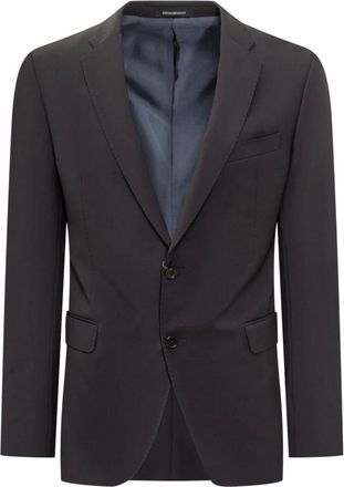 Emporio Armani Homme, Costumes, Brun, Taille: 2XL Blazer crois&eacute;
