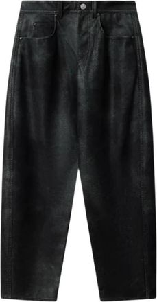Isabel Marant Lederhose - - Trousers - Damen - Schwarzk - W34