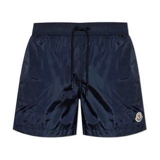 Moncler Logo Badeshorts - - Swimwear - Herren - Blau - S