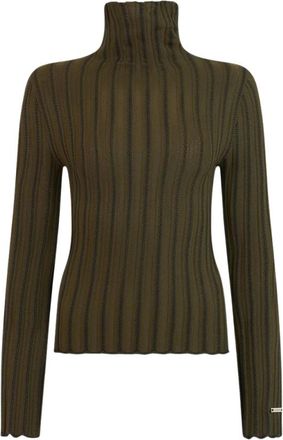 Iceberg Pull &agrave; col roul&eacute; - Femme - Pulls - Vert - Taille: 38 FR