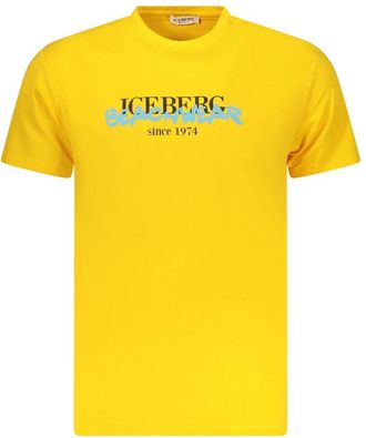 Iceberg Homme, Tops, Jaune, Taille: L Short Sleeve T-Shirt