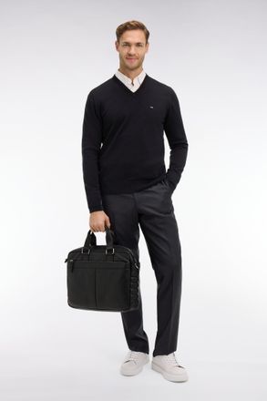 Eden Park Pull Noir &Agrave; Col V En Coton