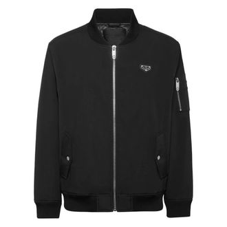 Philipp Plein Nylon Bomberjacke - - Jackets - Herren - Schwarzk - 4XL
