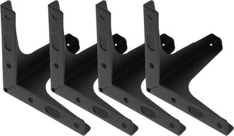 PartyKindom 4 Stück Triangle Möbelbeine Metall Möbelfüße Dreieckige Couch Schrankfüße Stabile Ersatzbeine mit Flachem Boden und Einfacher Montage für Sofas und Ti