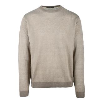 Daniele Fiesoli Homme, Pulls, Beige, Taille: XL Pullover Girocollo