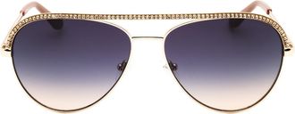 Guess Sonnenbrille Mit Goldenem Rand