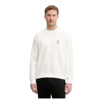 A|X Armani Exchange SweaT-shirt &agrave; col rond avec logo - Homme - Sweatshirts et sweats &agrave; capuche - Blanc - Taille: 2XL