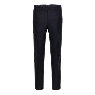 Etro Woll- und Baumwoll-Jacquard-Hose - - Trousers - Herren - Blau - 2XL