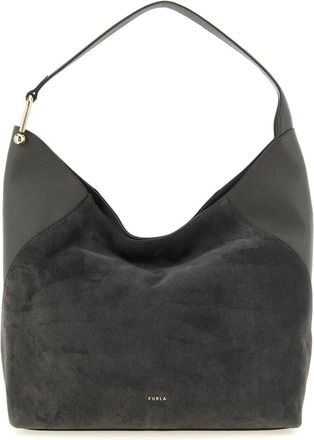 Furla Femme, Sacs, Gris, Taille: ONE Size Lara Large Shoulder Bag
