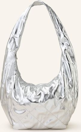 Seidenfelt Manufaktur Beuteltasche Evenes silber