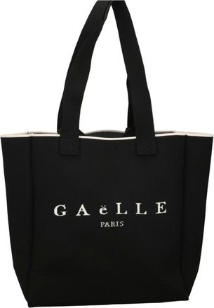 Ga&euml;lle Paris Femme, Sacs, Noir, Taille: ONE Size Maxi Shopper Logo Ricamato