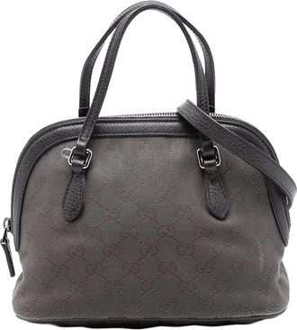 Gucci Hobo Bags - Mini GG Canvas Dome Satchel - Gr. unisize - in Braun - f&uuml;r Damen
