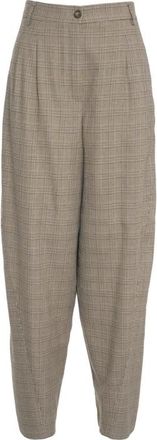 8pm 8Pm, Femme, Pantalons, Beige, Taille: 40 FR Pantalon Taille Haute Marrone