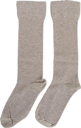 Dolce & Gabbana Womens Gray Viscose Logo Mid Calf Accessory Socks Clothing