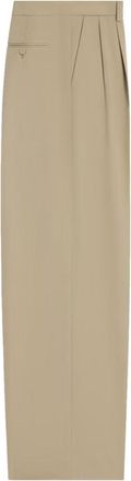 Celine Cotton and Virgin Wool Trousers - Beige