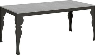 Itamoby Table extensible 90x180/284 cm Paxon Evolution Ciment Structure Anthracite