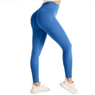 Generic Legging Anti Cellulite FemmeD&eacute;contract&eacute; Unicolore Minceur Taille Haute Lissant Fessier sans Couture Legging de Sport Femme Mode Yoga Base Fitness Pant