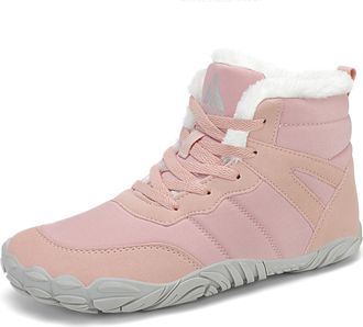 Mishansha Winter Barfu&szlig;schuhe Herren Warm Gef&uuml;ttert Winterstiefel Barefoot Minimalistische Sneaker f&uuml;r Damen Gr.38