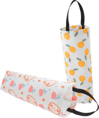 Valiclud 2 Stück Wandhalterung für Plastiktüten Wiederverwendbarer Plastiktütenhalter mit Großem Fassungsvermögen Vielseitiger Küchen Müllbeutel Organizer mit 