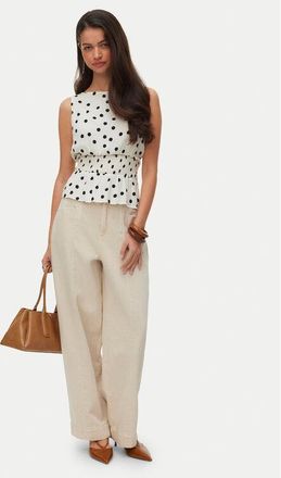 Vero Moda Bluse Elisa 10347963 Wei&szlig; Loose Fit