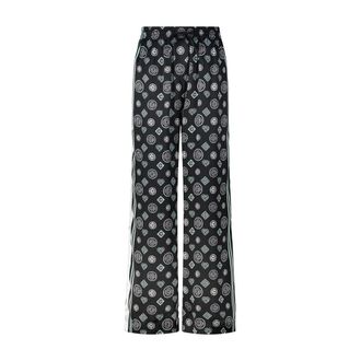 Casablanca Satin Monogram Relaxed-Fit Hose - - Trousers - Damen - Schwarzk - L
