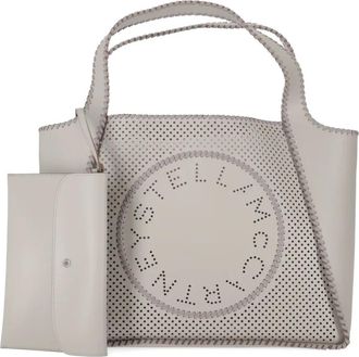 Stella McCartney sac à main à détail de logo - Tons neutres
