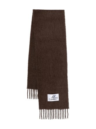 Marni fringed scarf - Marron
