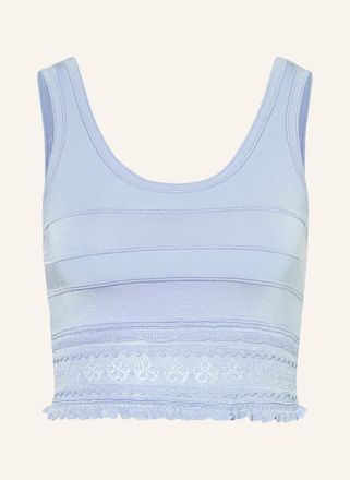 Sandro Sandro Stricktop Mit R&uuml;schen blau
