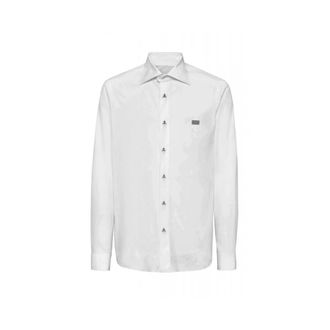 Philipp Plein Sugar Daddy Cut LS - - Shirts - Herren - Wei&szlig; - XL