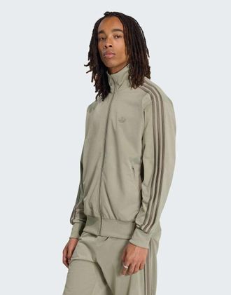adidas Originals veste de surv&ecirc;tement Firebird en silver pebble-Argent&eacute;