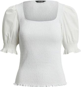 Lauren Ralph Lauren Damen Shirt mit R&uuml;schen