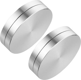 BESPORTBLE 2 St&uuml;ck Aluminiumlegierung Drehplatte mit Doppelachsen Kugellager Drehbare Tortenplatte und Esstisch Basis Robust Einfach zu Montieren f&uuml;r Kuchen Deko