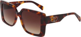 Liu Jo Femme, Accessoires, Brun, Taille: 55 MM Lunettes de soleil carr&eacute;es