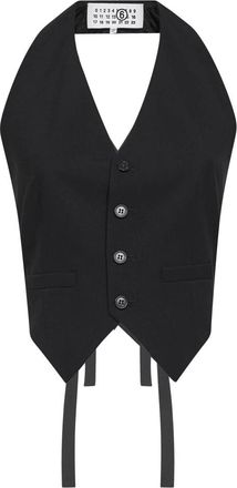 Maison Margiela Femme, Vestes, Noir, Taille: 36 FR Halterneck Vest