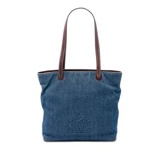 Chanel Pre-owned Vintage Denim Tote Bag - - Pre-owned - Damen - Blau - ONE SIZE