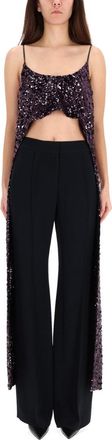 Paco Rabanne Sequin Embellished Dress - Purple